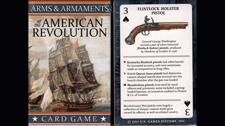 Arms and Armaments of the American Revolution Playing Cards | Twin ...